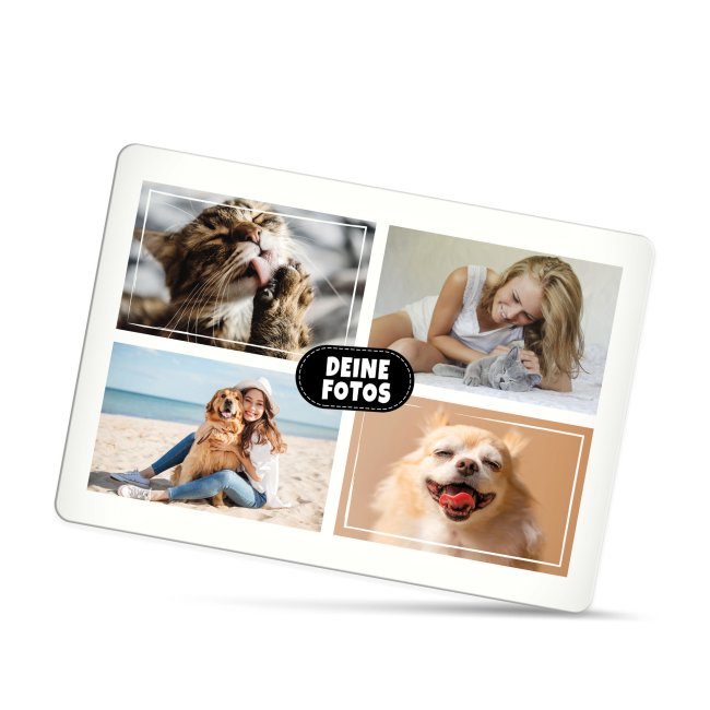 Blechschild - Collage mit 4 Fotos - A6, 13,95