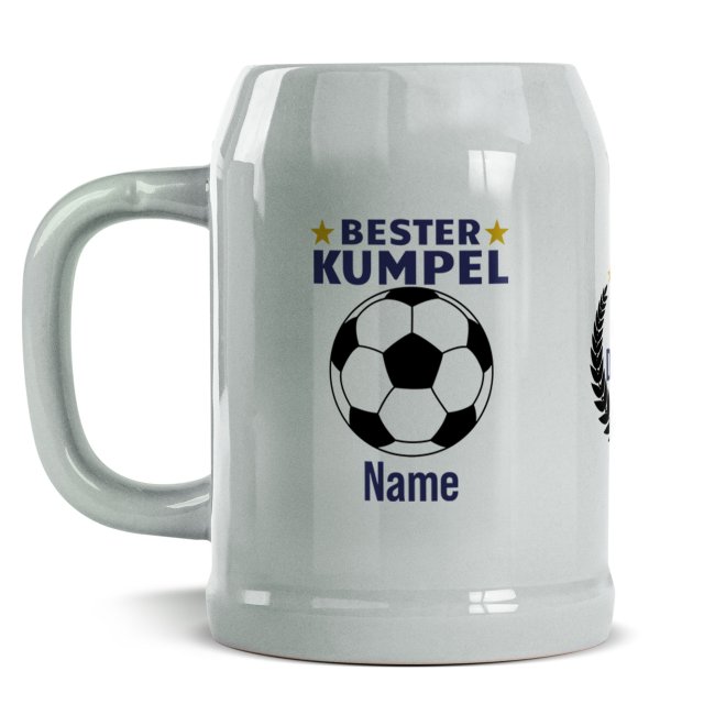 Bierkrug mit Name - Bester Kumpel - Keramik grau, 500 ml | Tassendruc ...