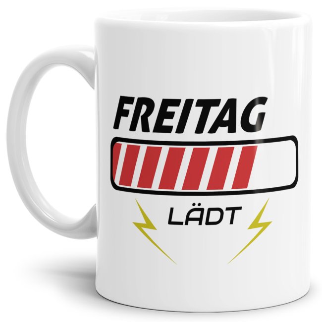 Bürotasse - Freitag... Lädt - Weiss | Tassendruck, 10,95