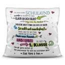 Geschenk Kissen zur Einschulung - Unser großes Schulkind - Kissen Wei, 14,95