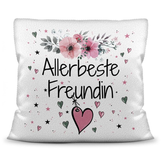 Kuschelkissen mit Spruch für die Allerbeste Freundin | TASSENDRUCK, 15,95